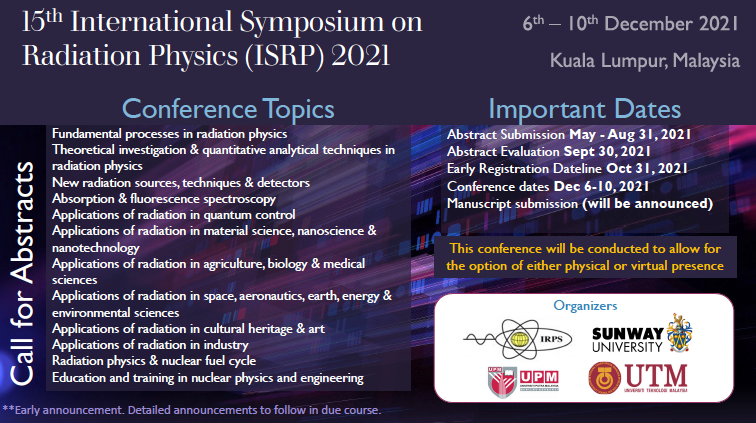 International Radiation Physics Society> Home Page